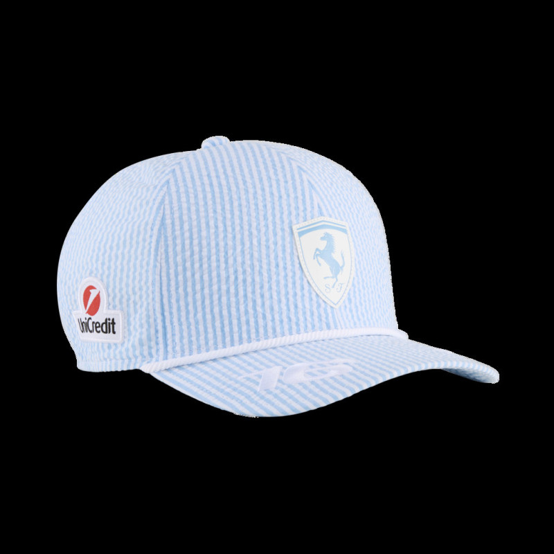 Casquette Ferrari Charles Leclerc n° 16 GP Monaco Puma Bleu Pastel ...