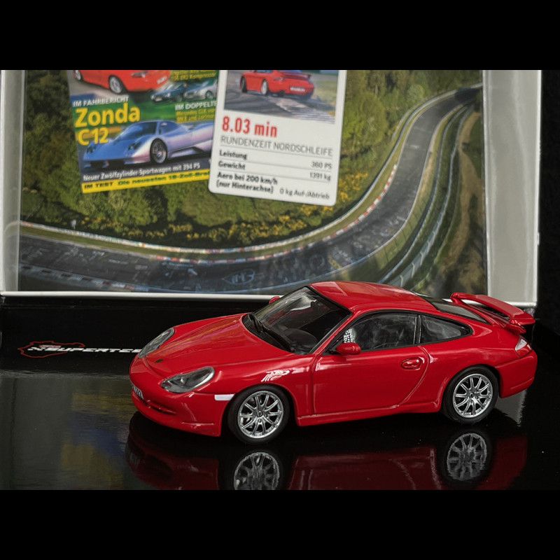 Boxed Set Porsche 911 GT3 Type 996 Phase 1 1999 Indian Red 1/43 ...
