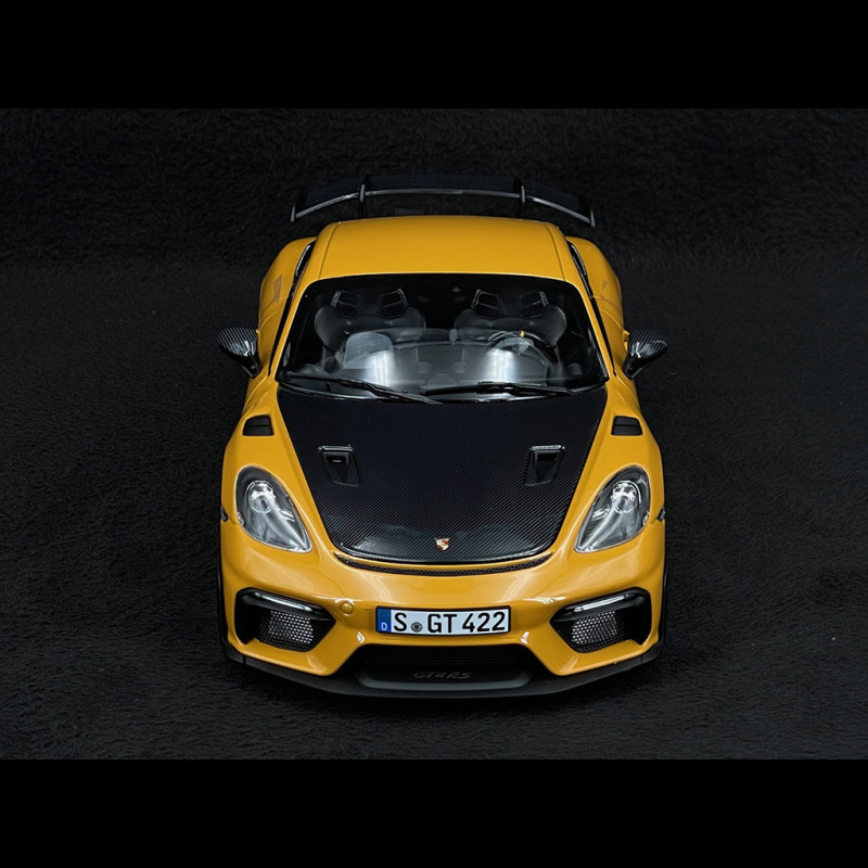 Porsche 718 Cayman GT4 RS 2023 Weissach Package Bahama Yellow 1:18 ...