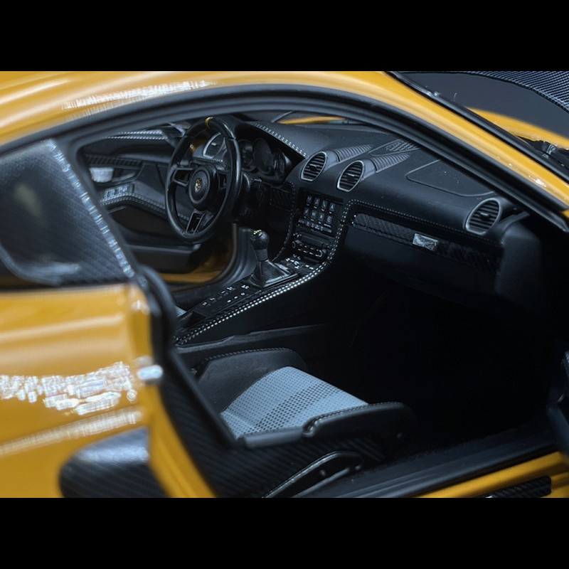 Porsche 718 Cayman GT4 RS 2023 Weissach Package Bahama Yellow 1:18 ...