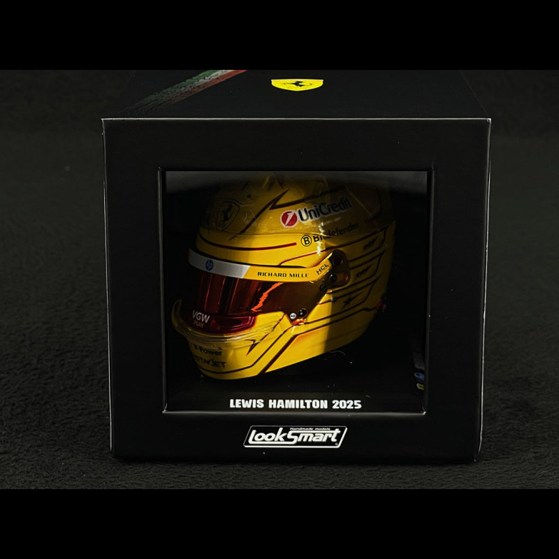 Casque Lewis Hamilton Ferrari F1 1/5 Saison 2025 Looksmart LSHEL008