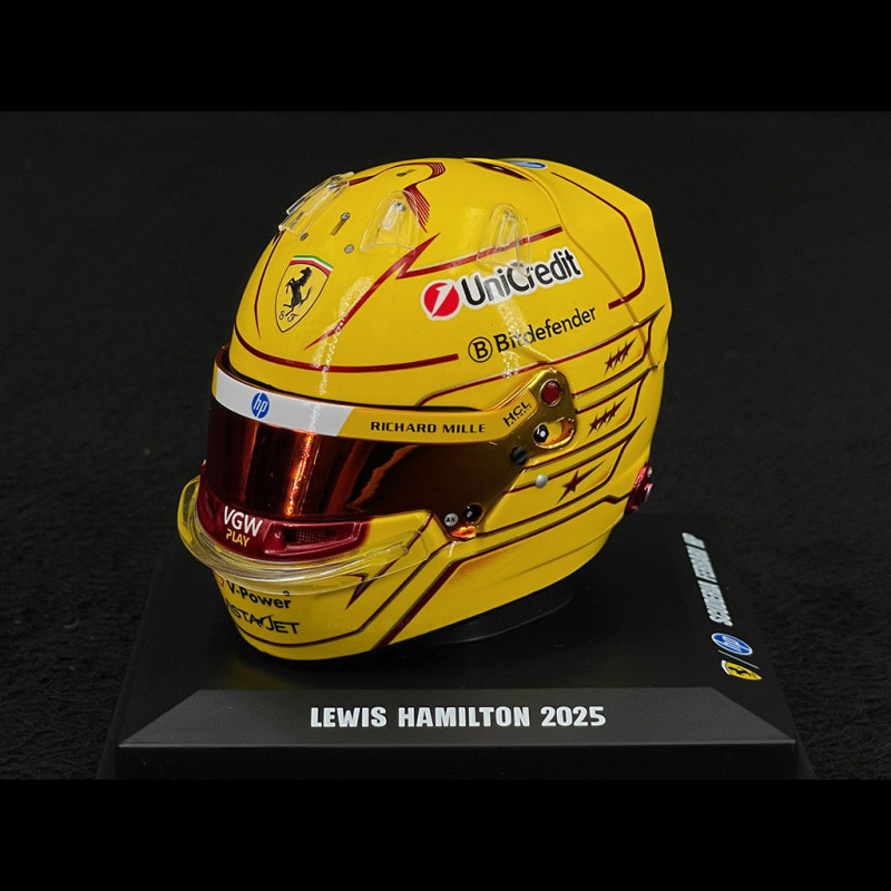 Lewis Hamilton Helmet Ferrari F1 1/5 Season 2025 Looksmart LSHEL008