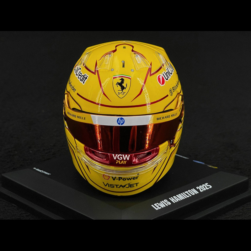 Casque Lewis Hamilton Ferrari F1 1/5 Saison 2025 Looksmart LSHEL008