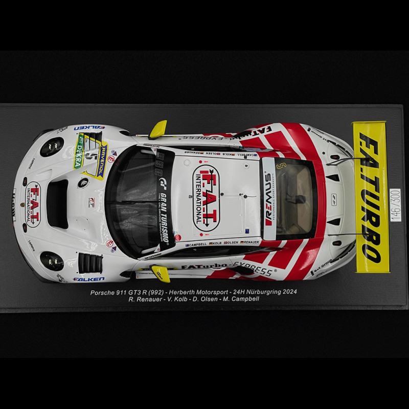 Porsche 911 GT3 R Type 992 n°5 24h Nürburgring 2024 Renauer Kolb Olsen ...