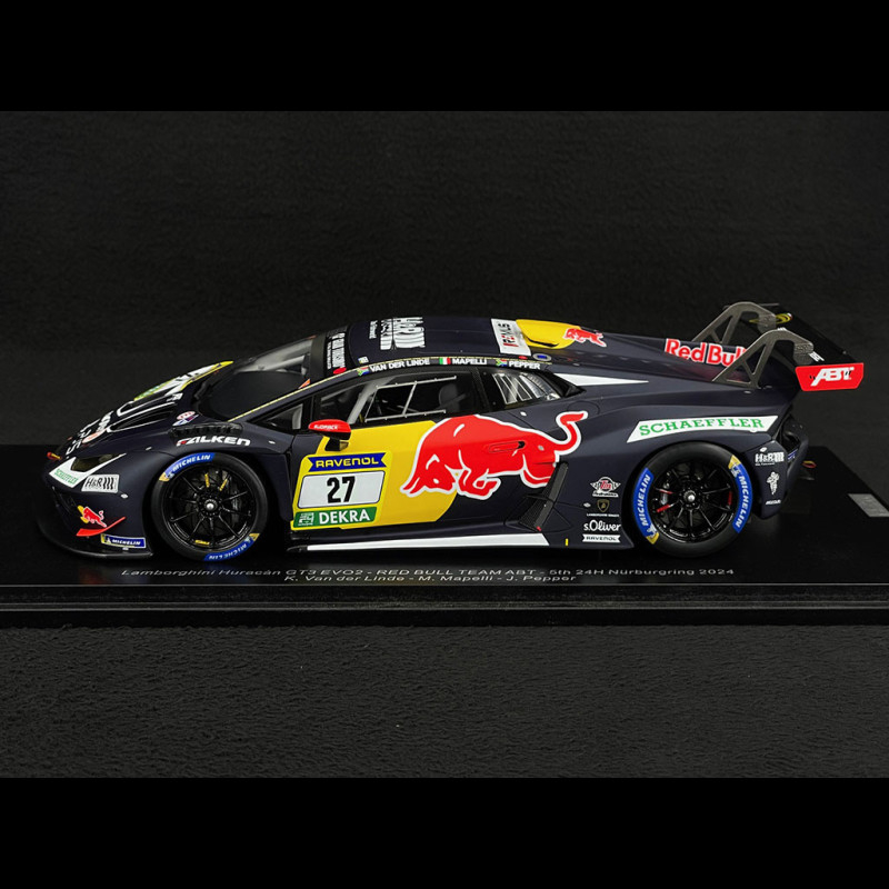 Lamborghini Huracán GT3 EVO2 n°27 Red Bull 24h Nürburgring 2024 Van der Linde Mapelli Pepper 1/ ...