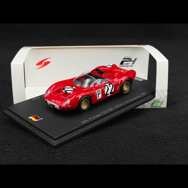 Alfa Romeo T33 n°22 1000km Nürburgring 1967 1/43 Spark SG816