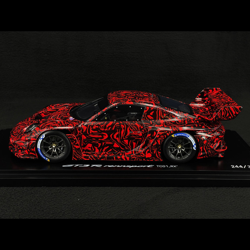 Porsche 911 GT3 R Rennsport Type 992 TC01 RX Camo Red / Black 1/18 ...