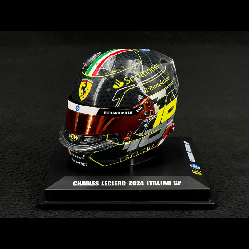 Charles Leclerc Helmet F1 GP Monza Saison 2024 1/5 LookSmart LSHEL004