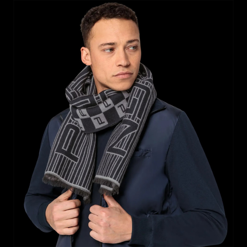 Porsche Design Scarf Navy Blue / Grey 4056487050348