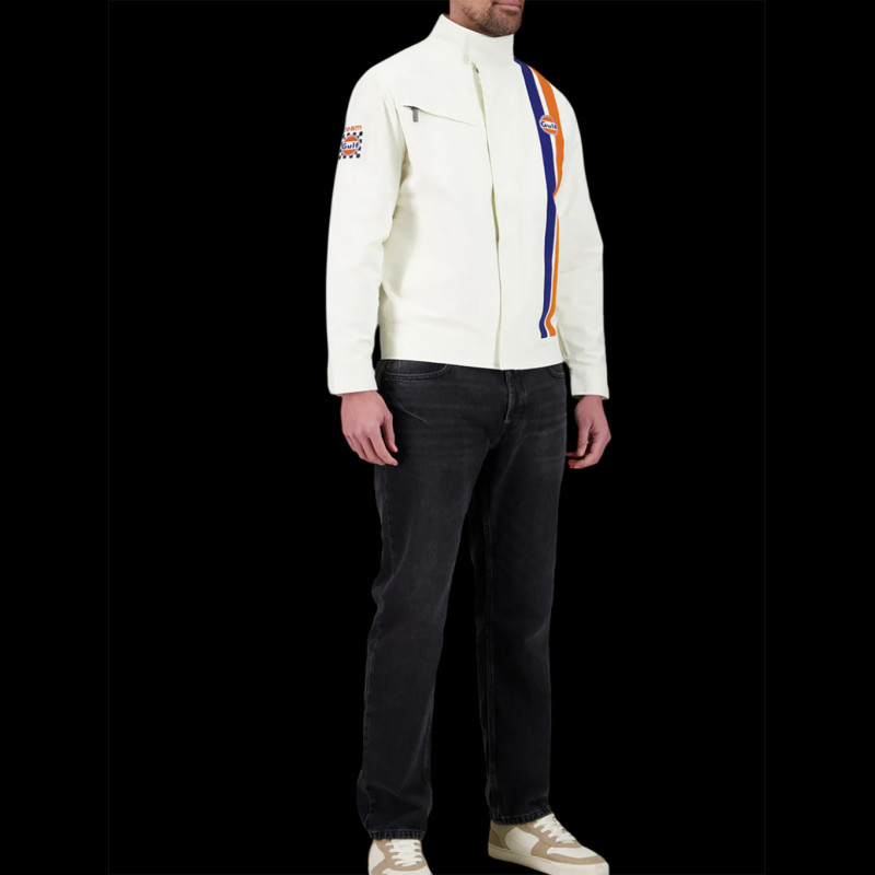 Gulf Jacket Racing Steve McQueen Le Mans Legend Cream Beige GU251JAM03 ...