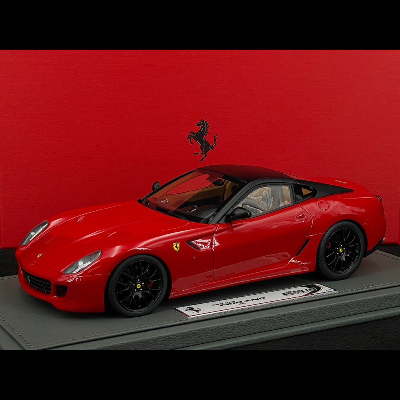 Ferrari 599 GTB Fiorano 2006 Rosso Corsa Cuoio Innenraum 1/18 BBR1871A1