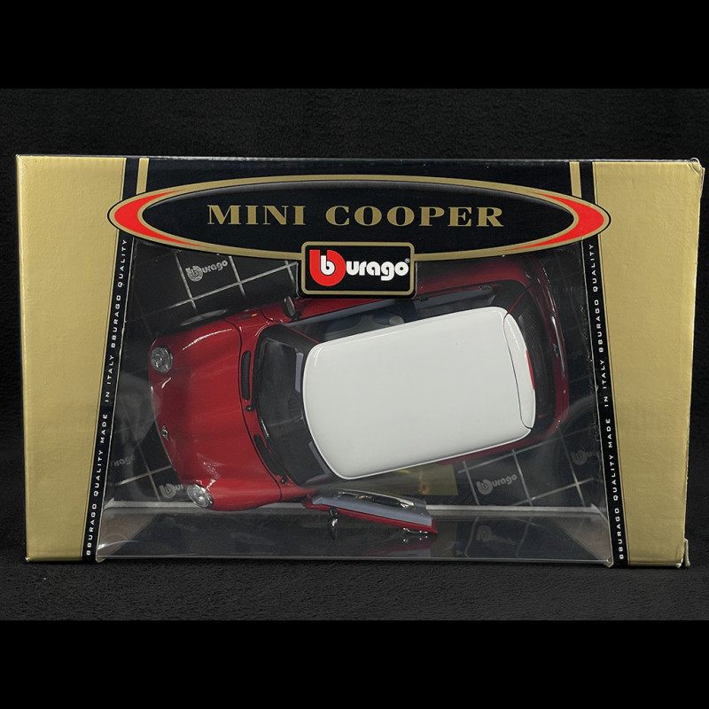 Mini Cooper 2000 Rot / Weiß 1/18 Bburago 3379