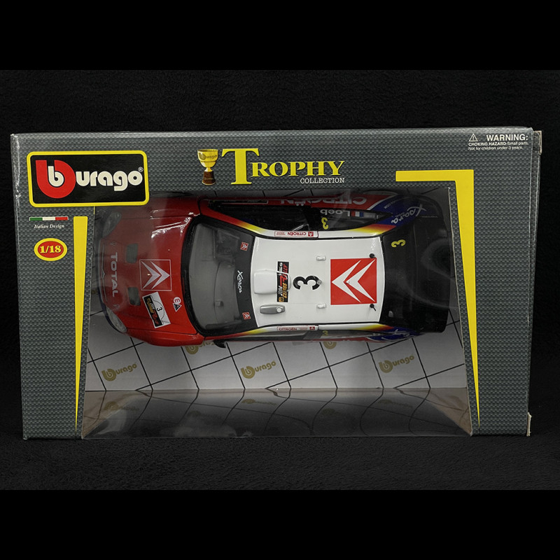 Sébastien Loeb Citroën Xsara WRC n°3 Winner Cyprus Rally 2004 1/18 Bburago 39044