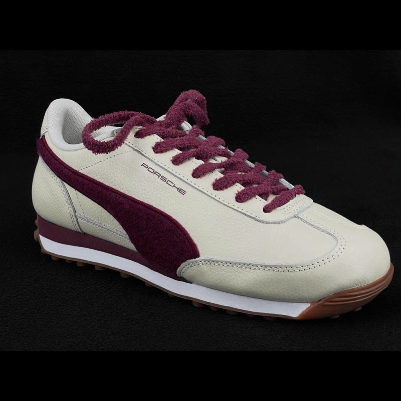 Porsche Shoes 911 Easy Rider Puma Beige / Burgundy 308868-01 - unisex