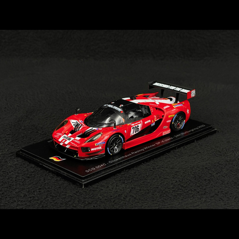 Glickenhaus SCG 004C n°706 SP-X Winner 12th 24h Nürburgring 2022 1/43 Spark SG848