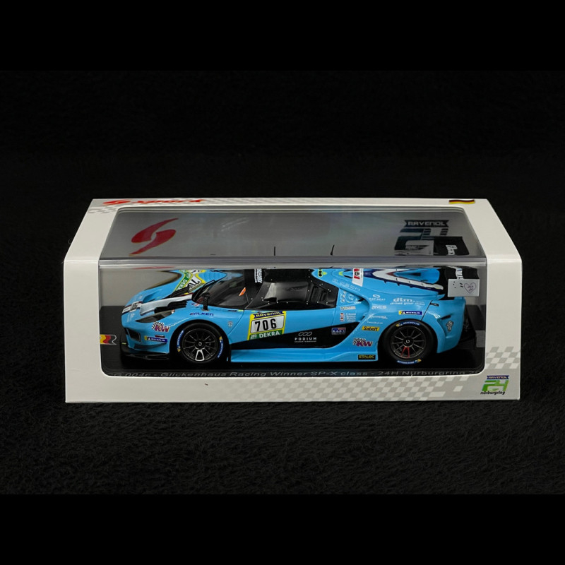 Glickenhaus SCG 004C n°706 SP-X Winner 24h Nürburgring 2024 1/43 Spark SG960