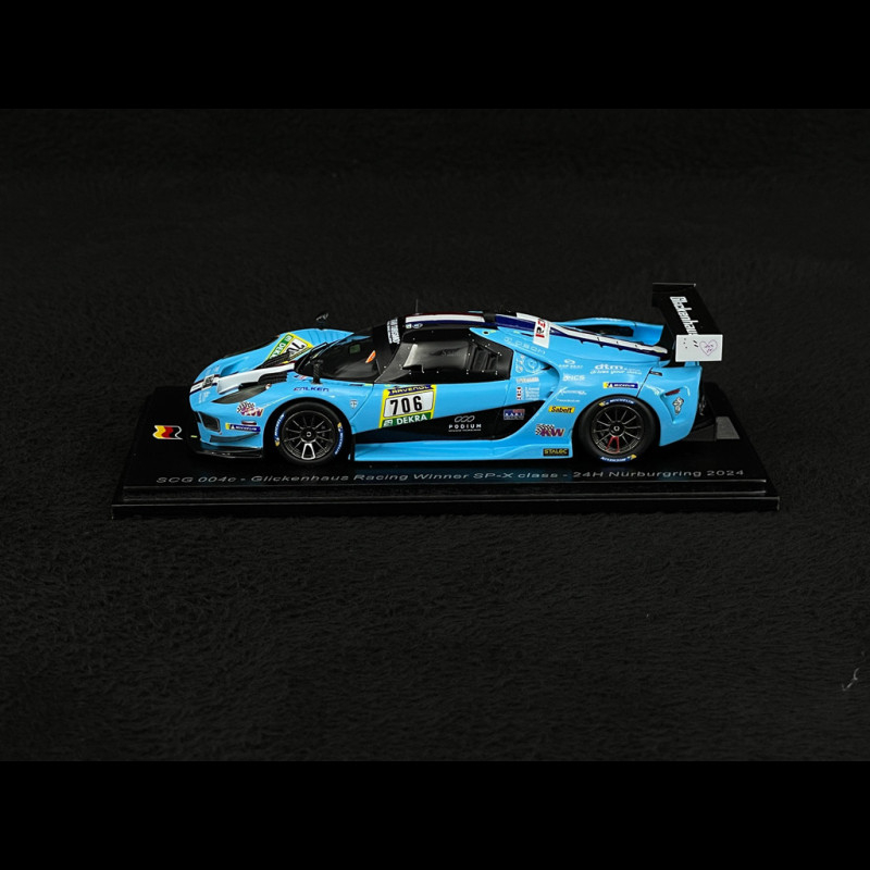 Glickenhaus SCG 004C n°706 SP-X Winner 24h Nürburgring 2024 1/43 Spark SG960