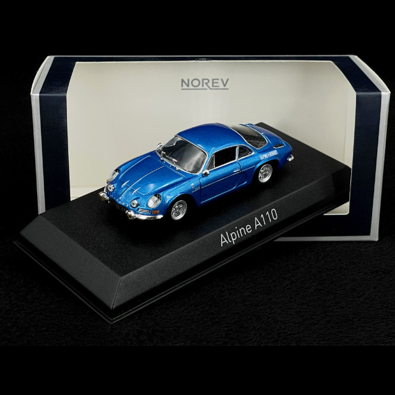 Alpine A110 1600 S 1973 Bleu Alpin avec logo latéral 1/43 Norev 517826