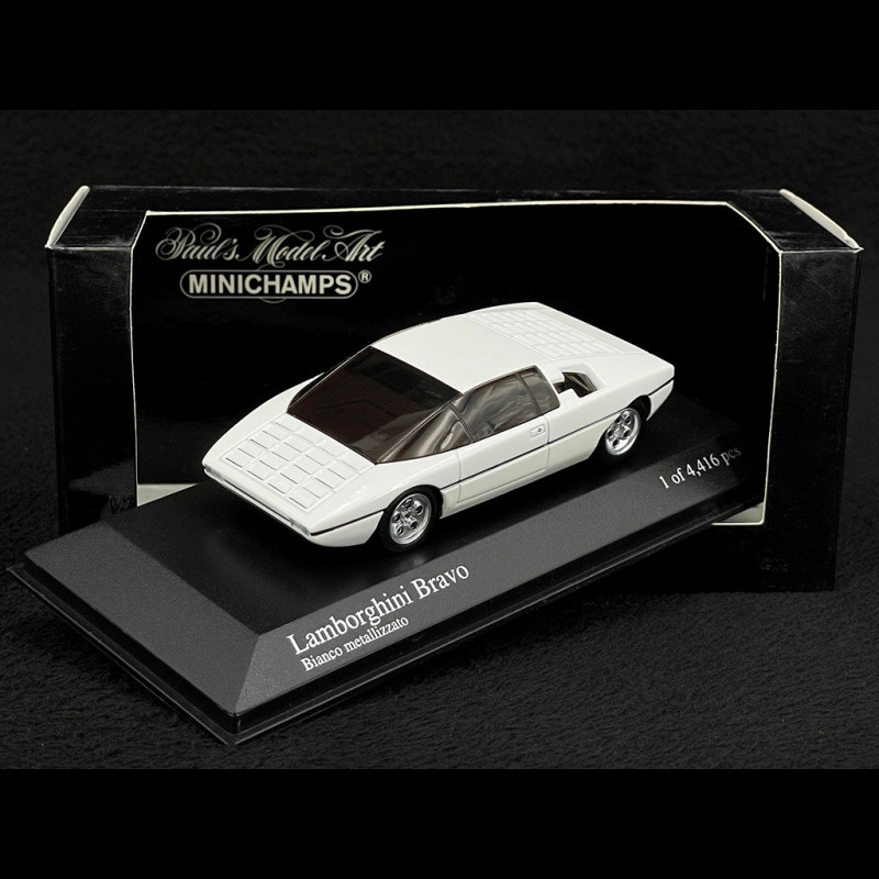 Lamborghini Bravo 1974 Repainted 2005 Metallic White 1/43 Minichamps ...