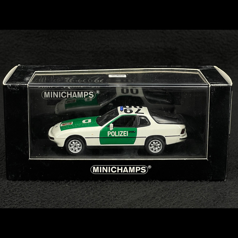 Porsche 924 Coupé Polizei Autobahnpolizei Düsseldorf 1984 Weiß Grün 1/ ...
