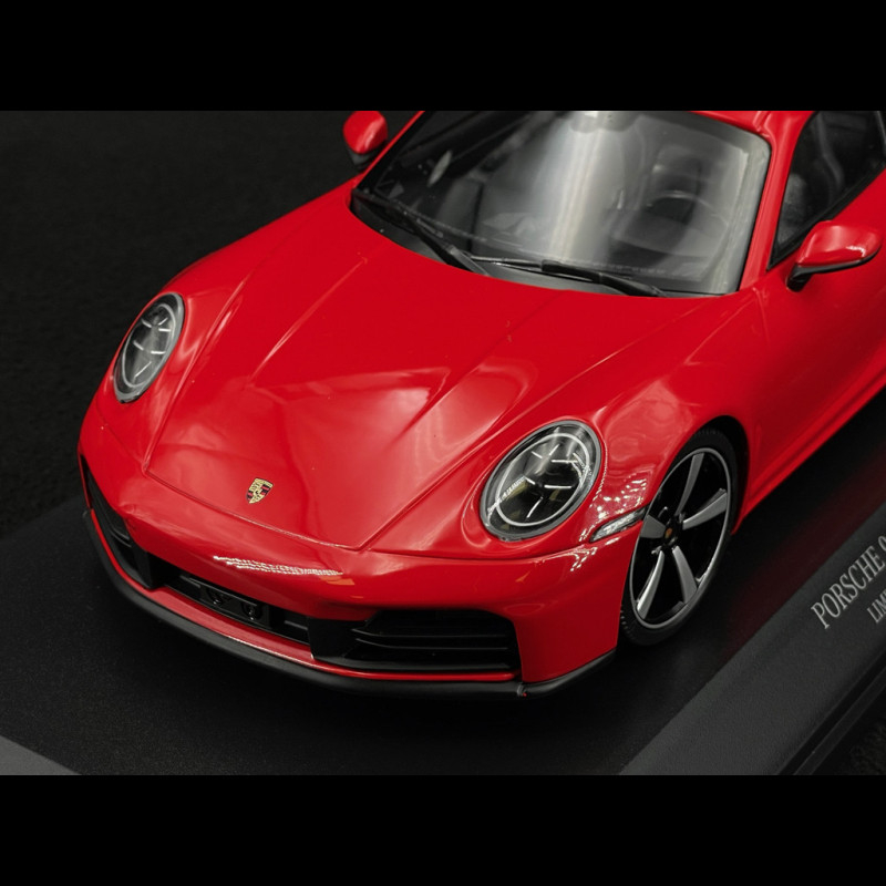 Porsche 911 Carrera Coupe Type 992.2 2024 Indian Red 1/18 Minichamps ...
