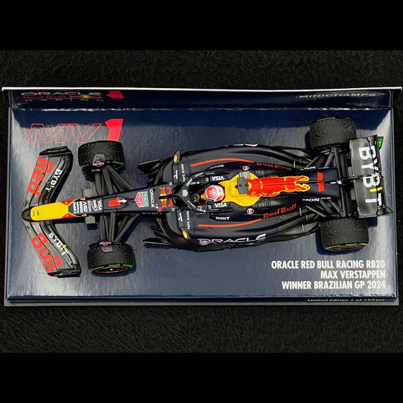 Max Verstappen Red Bull Racing RB20 n° 1 Winner Brazil GP 2024 F1 1/43 ...