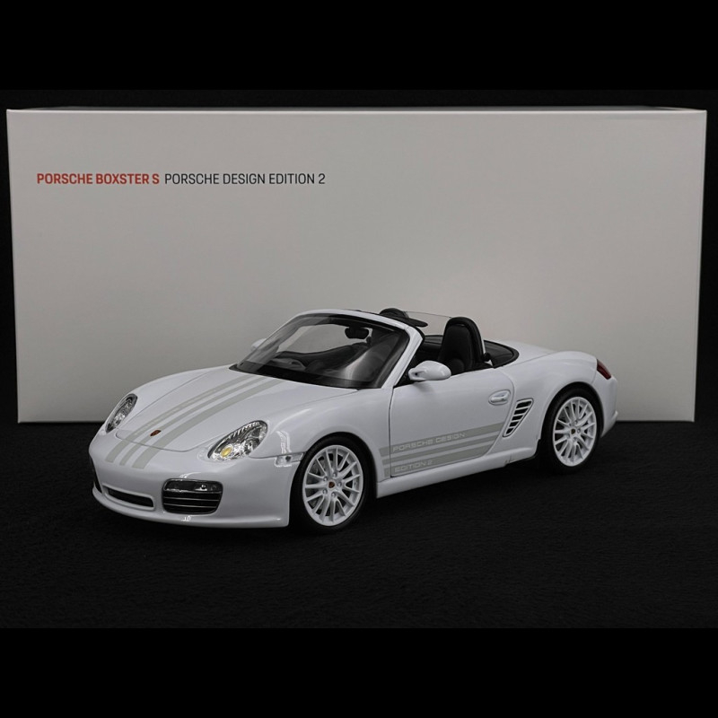 Porsche Boxster S PORSCHE DESIGN EDITION 2 2008 Blanc 1/18 Welly ...
