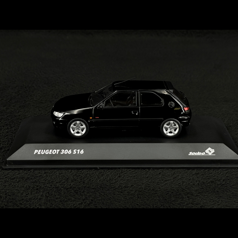 Peugeot 306 S16 1994 Noir Onyx 1/43 Solido S4311405