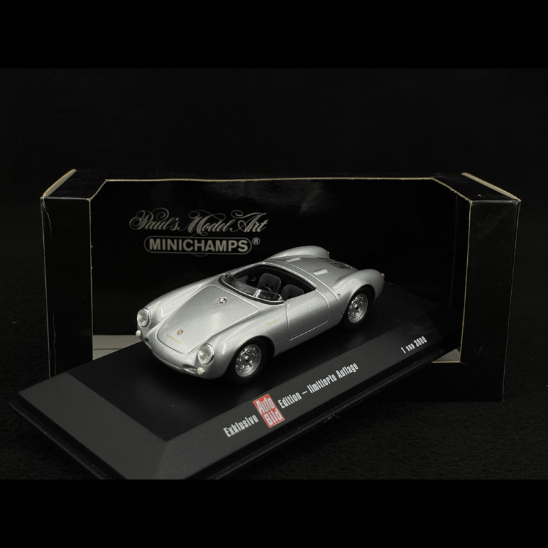 Porsche 550 Spyder silber Edition Auto Bild 1/43 Minichamps 433066034