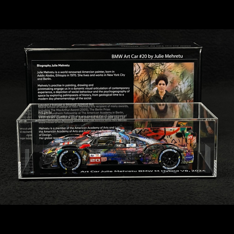 BMW M Hybrid V8 Art Car by Julie Mehretu n° 20 24h Le Mans 2024 1/43 ...