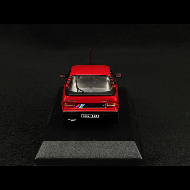 Peugeot 309 GTI 1987 Vallelunga Red PTS Deco 1/43 Norev 473911
