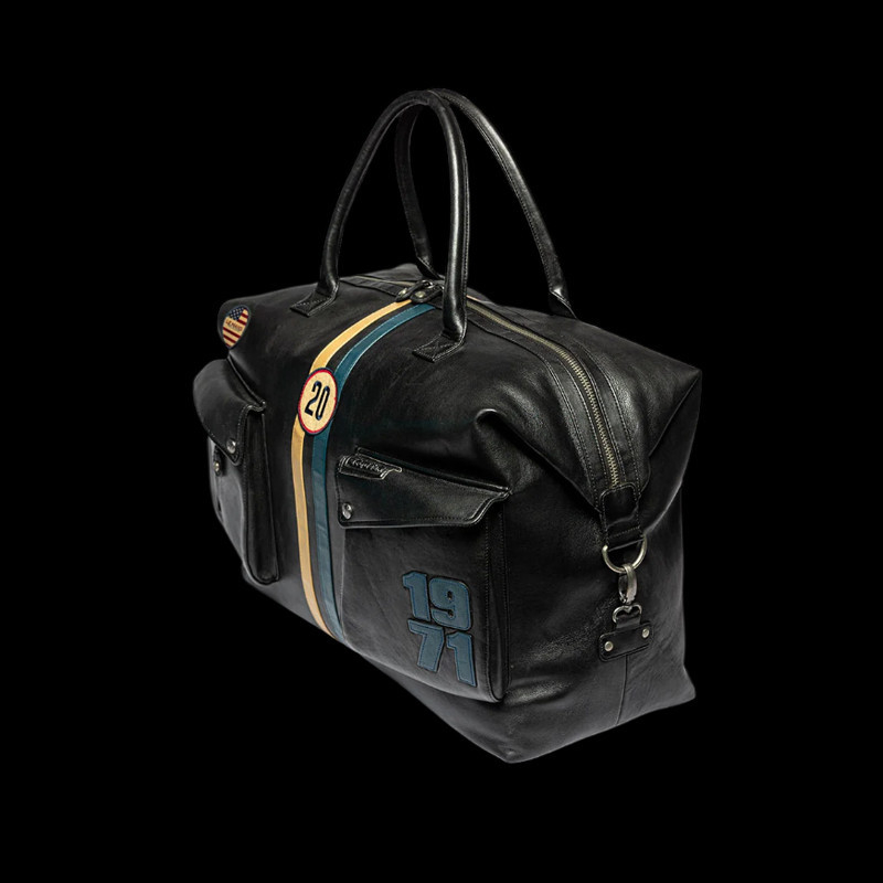 24h le Mans Big Leather Travel Bag Steve McQueen Dean 7 72h Black 27950 ...