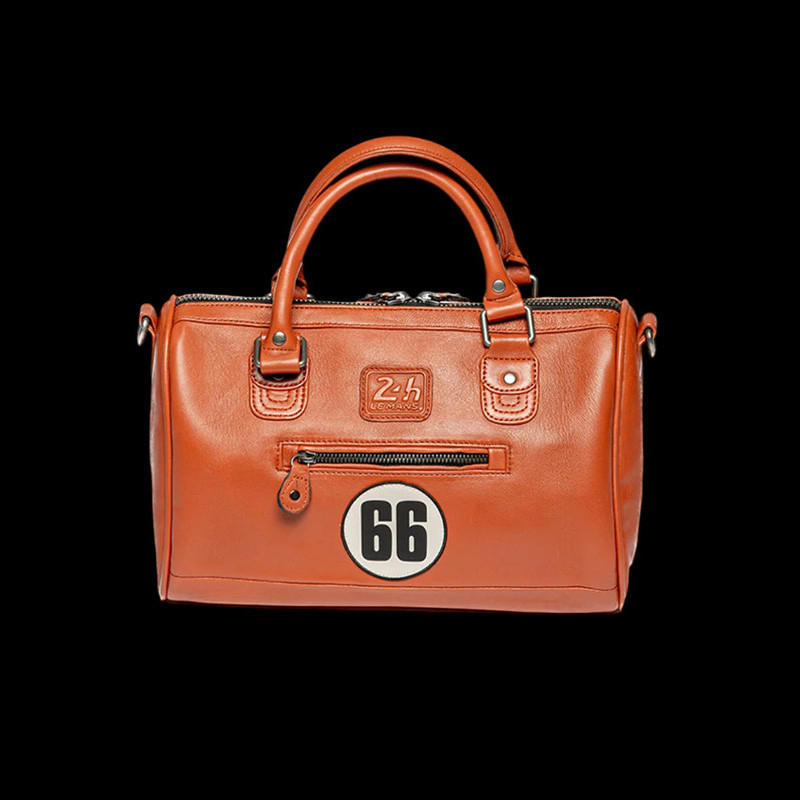 Sac à main 24h le Mans en Cuir Rosy Rouille 27940-9920