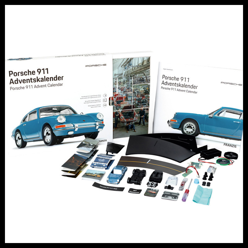 Porsche 911 Advent Calendar Type 901 1963 Blue Enamel 1/43 Franzis 67664