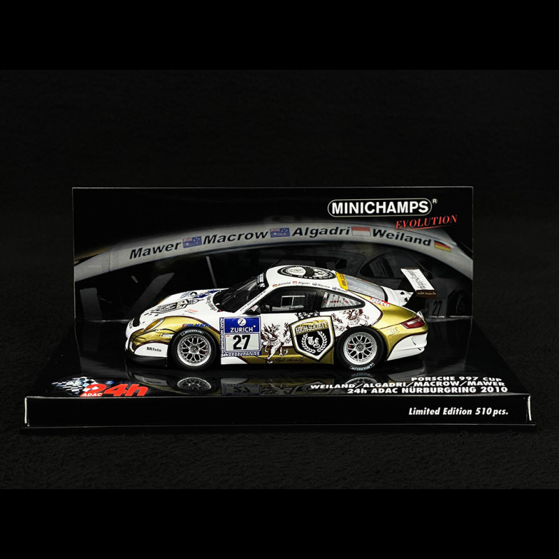 Porsche 997 GT3 Cup Nürburgring 2010 n° 27 1/43 Minichamps 437106727