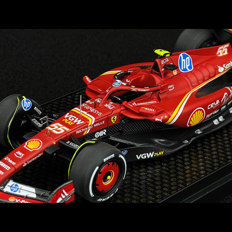 Carlos Sainz Ferrari SF24 n° 55 3ème GP Monaco F1 2024 1/43 BBR Models ...