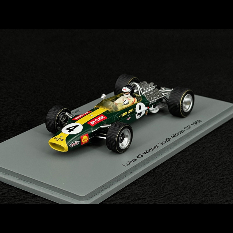Jim Clark Lotus 48 n° 4 Vainqueur GP Afrique du Sud F1 1968 1/43 Spark ...