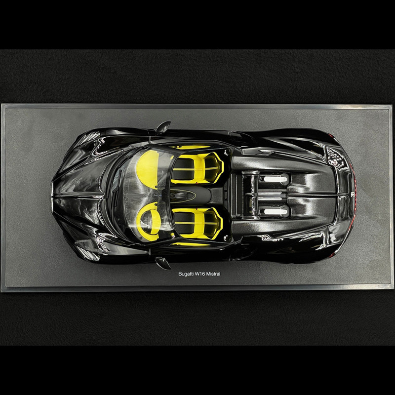 Bugatti W16 Mistral 2023 Noir 1/18 Top Speed TS0597