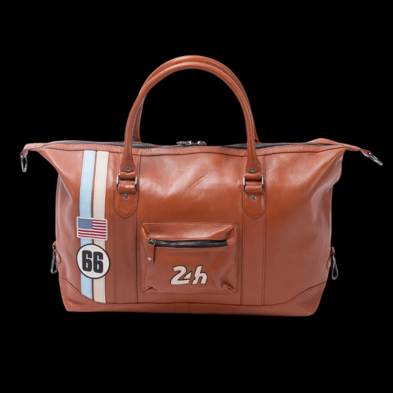24h le Mans Leder Reisetasche Chris 48h Rostrot 27936-9920