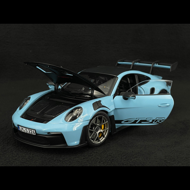 Porsche 911 GT3 RS Type 992 2022 Weissach Package Gulf Blue 1/18 Norev ...