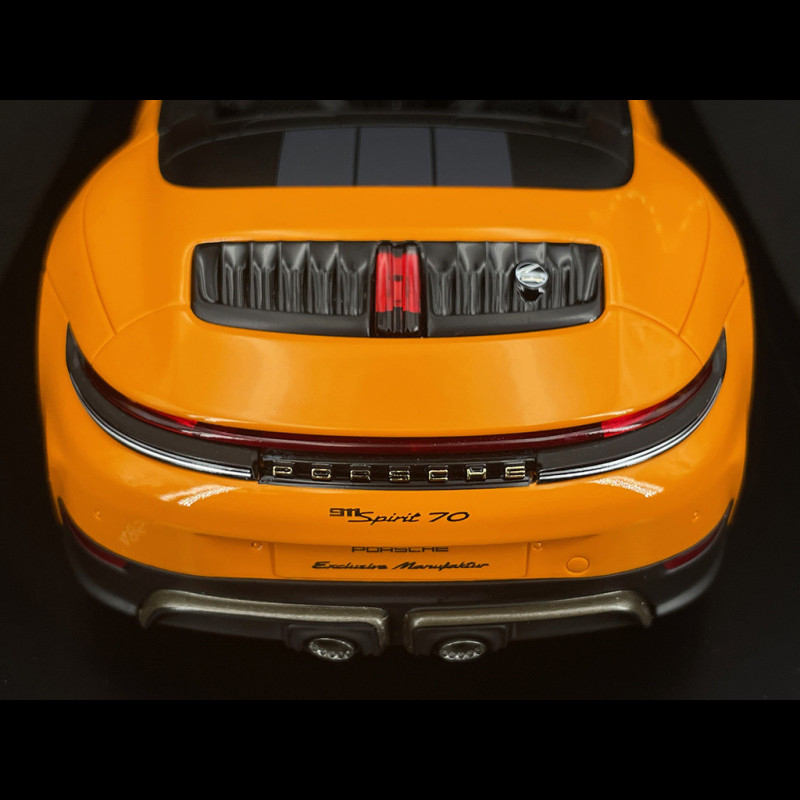 Porsche 911 Spirit 70 Type 992 Cabriolet 2025 Signal Orange 1/18 Spark ...
