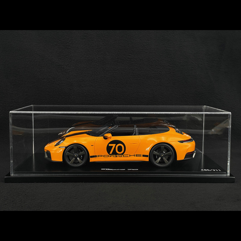 Porsche 911 Spirit 70 Type 992 Cabriolet 2025 Signal Orange 1/18 Spark ...