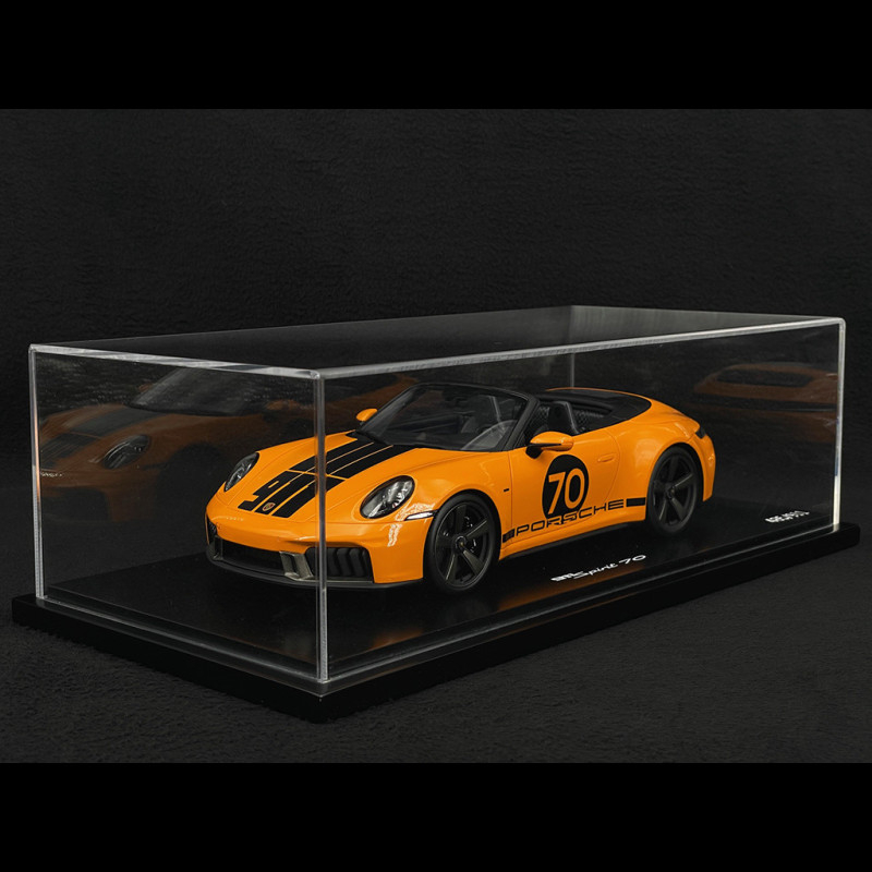 Porsche 911 Spirit 70 Type 992 Cabriolet 2025 Signal Orange 1/18 Spark ...