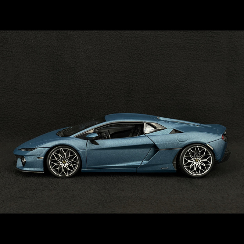 Lamborghini Temerario 2025 Matt Blue 1/18 Bburago 11052B