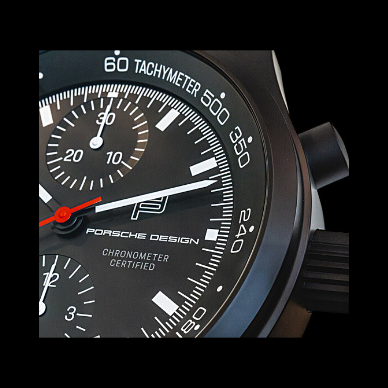 Porsche Design Wall Clock Chronograph 1 Matt All Black WAP0701500RIND