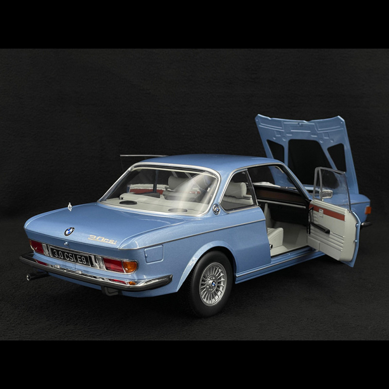 BMW 3.0 CSI E9 With Alpina Rims 1971 Metallic Light Blue 1/12 KK Scale ...