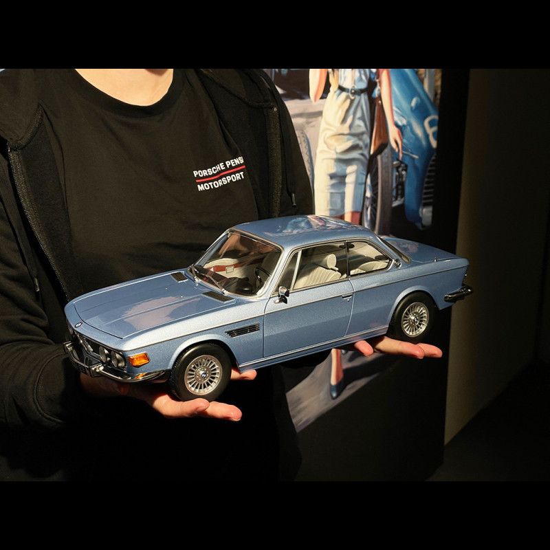 BMW 3.0 CSI E9 With Alpina Rims 1971 Metallic Light Blue 1/12 KK Scale ...