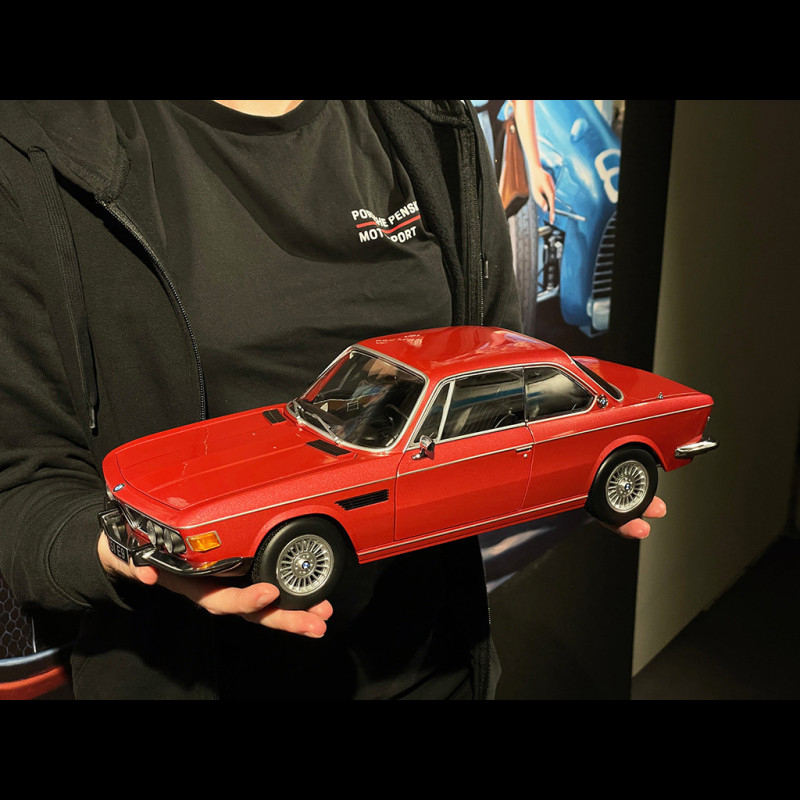 BMW 3.0 CSI E9 With Alpina Rims 1971 Metallic Red 1/12 KK Scale KKDC120192A