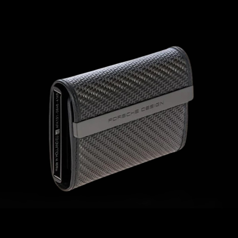 Portefeuille Porsche Design Porte-cartes Pop Up Cuir Carbone Noir X ...