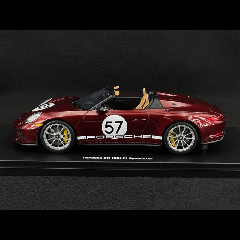 Porsche 911 Speedster Heritage Type 991.2 n° 57 2019 Cherry Red 1/18 GT ...